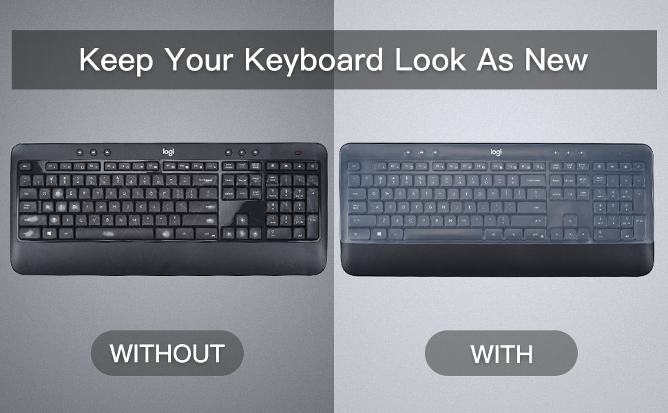 Amazon.com: Keyboard Cover Skin for Logitech MK545 MK540 Advanced Keyboard, Logitech MK545 ...