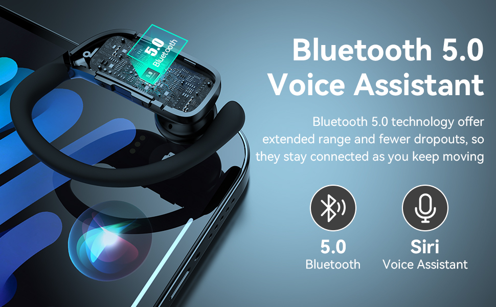 Amazon.com: Wireless Earbuds Bluetooth Headphones 48hrs Play Back Sport ...