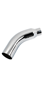 Amazon.com: BIGREAT 4 Inch Chrome Plated Diesel Exhaust Elbow Tip,4'' Inlet 5'' Outlet Side Exit ...