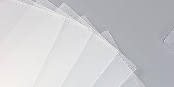 Amazon.com : 2 Set A6 Cash Envelopes with Index Dividers 6-Tab Zipperless Frosted PP No-Hole ...