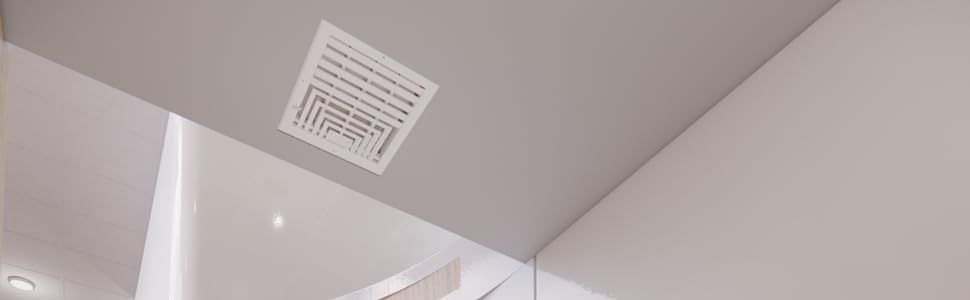 MAIER INTERNACIONAL - Air Vent Cover HVAC 10x10 Inches | 4-Way Supply Grille, Aluminum Square ...