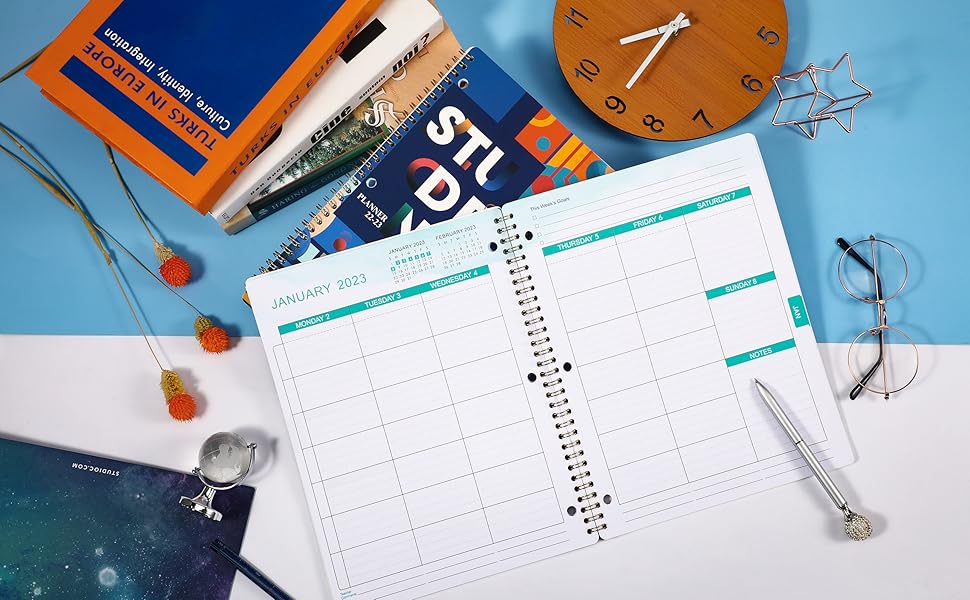 Amazon.com : Student Planner 2022-2023 - Weekly Monthly School Planner ...