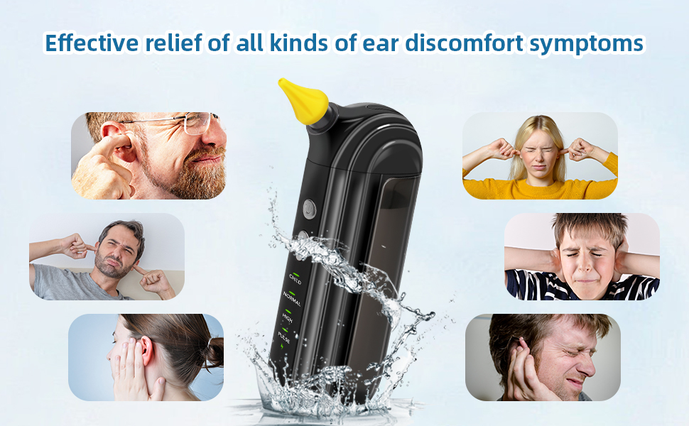 Vicalo Electric Ear Washer Ear Wax Removal Kit, Ear Cleaner with 4 Mode USB Rechargeable Ear Wax ...