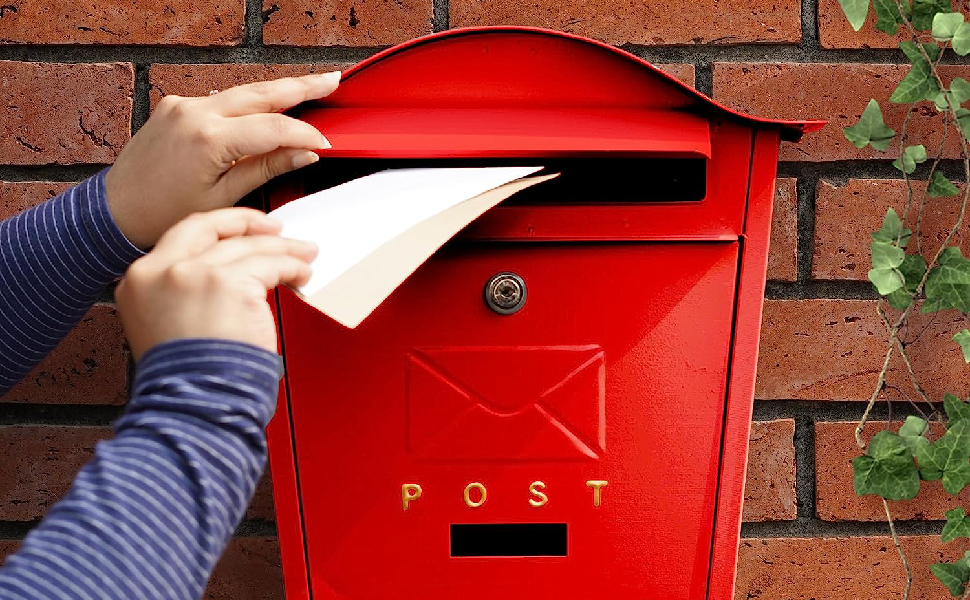 ACL Letter Box Wall Mounted Post box Ideal for Securing Letters and ...