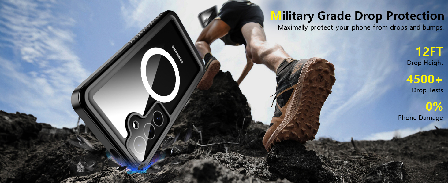 Amazon.com: Oneagle for Samsung Galaxy S25 Plus Case Waterproof [Fit for MagSafe], [Built-in ...