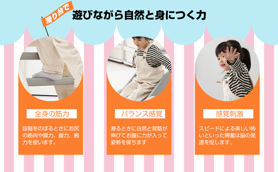 Amazon.co.jp: SFUN すべり台 室内 簡単組立 滑り台 室内遊具 ベビー 幼児 子供 誕生日プレゼント 環境に優しいPE素材 三段階減速 : おもちゃ