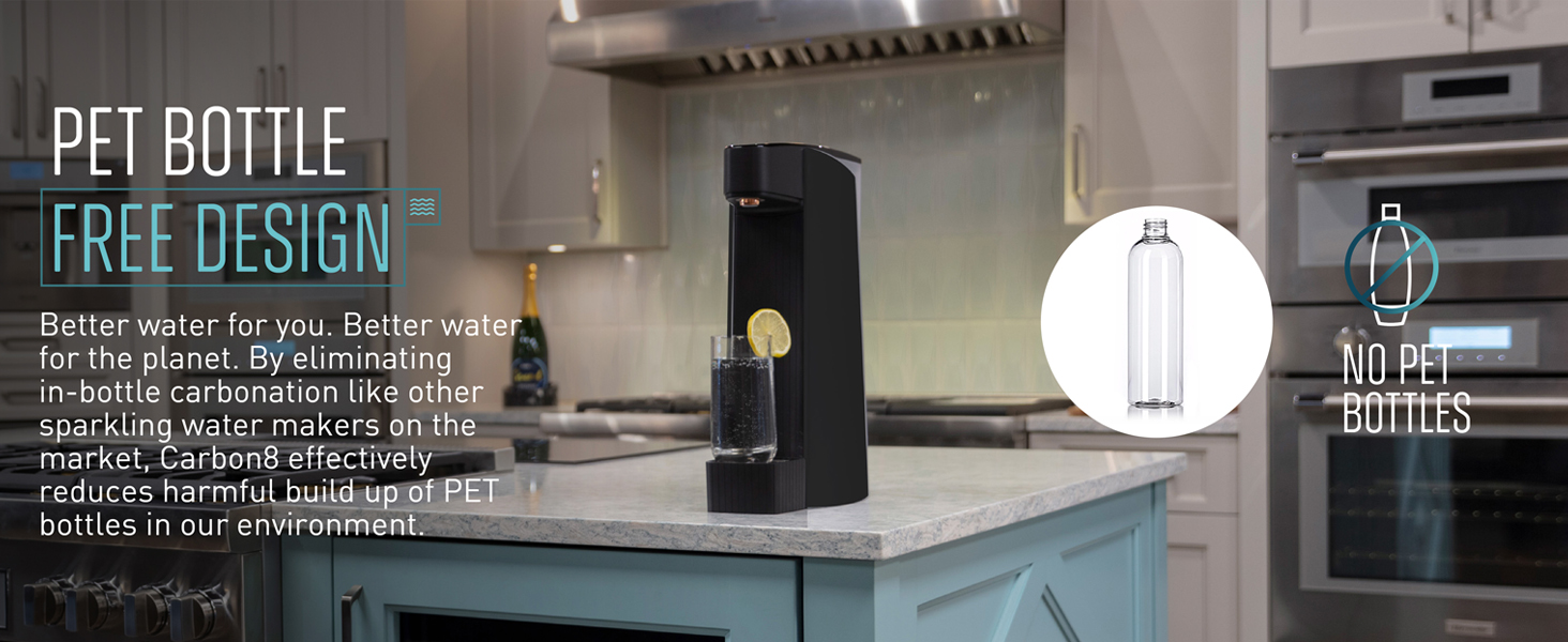 Amazon.com: Carbon8 Sparkling Water Maker Machine, Home Soda Stream Machine, Screw-In CO2 ...