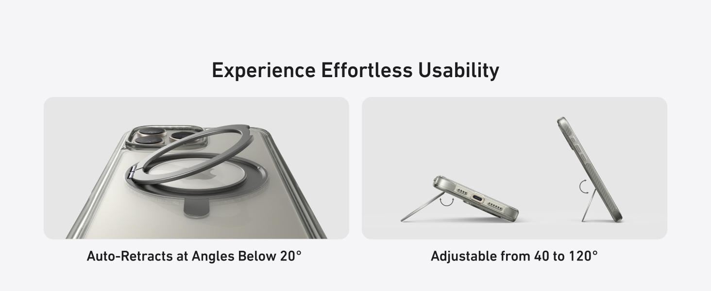 Amazon.com: Anker Ultra Magnetic for iPhone Case with Sturdy 360° Ring Stand, Anti-Yellowing and ...