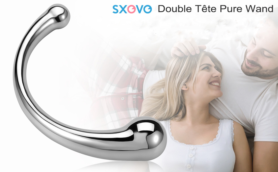 Plug Anal Double Tête Pure Wand Plug Anal En Métal, Godes Classiques Massifs Lourds Stimulateur ...