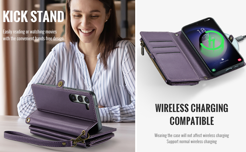 Amazon.com: Strapurs Crossbody for Samsung Galaxy S23 Plus Case Wallet【RFID Blocking】 with 10 ...