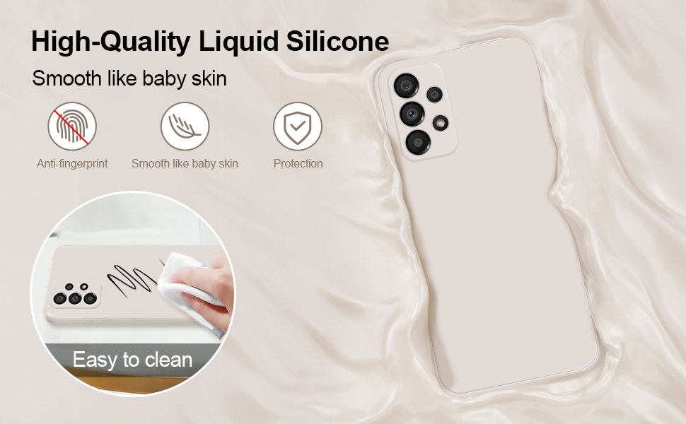 Amazon.com: GiiYoon Silicone Case Compatible with Samsung Galaxy A53 5G, Full Body Silky Soft ...