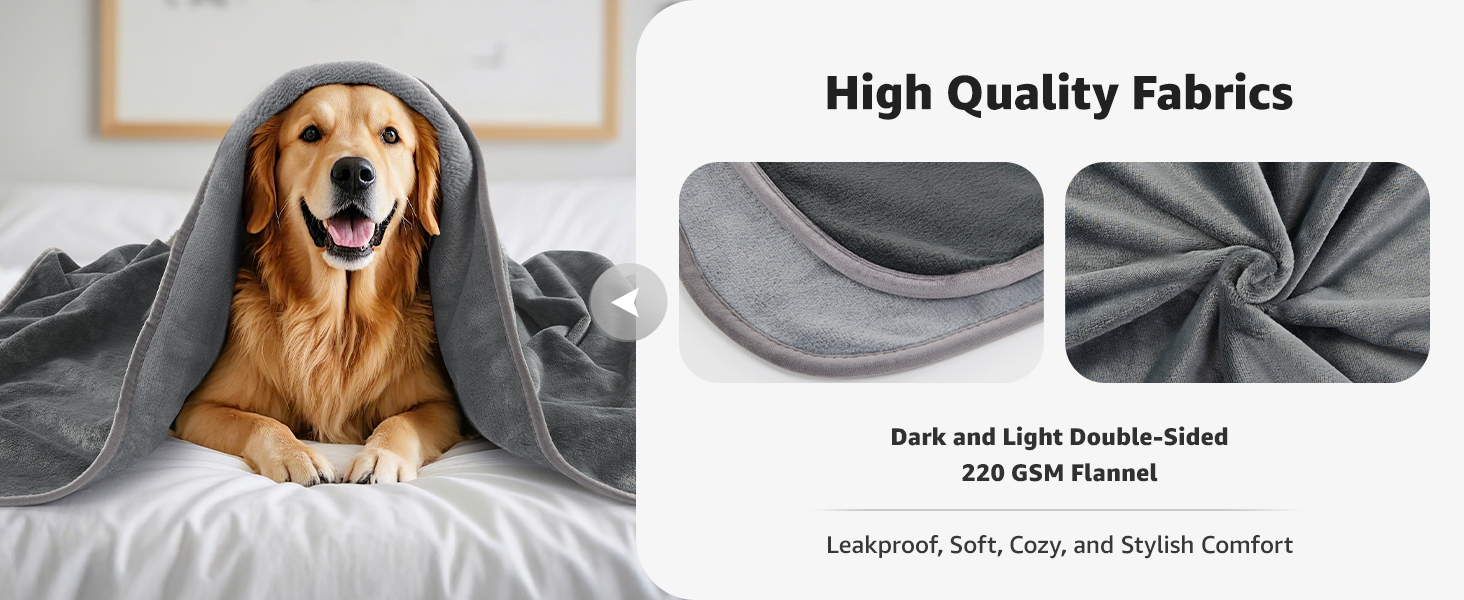 Amazon.com : LOOBANI Waterproof Blanket for Bed: Reversible Soft Flannel Love Blanket 60" x 80 ...