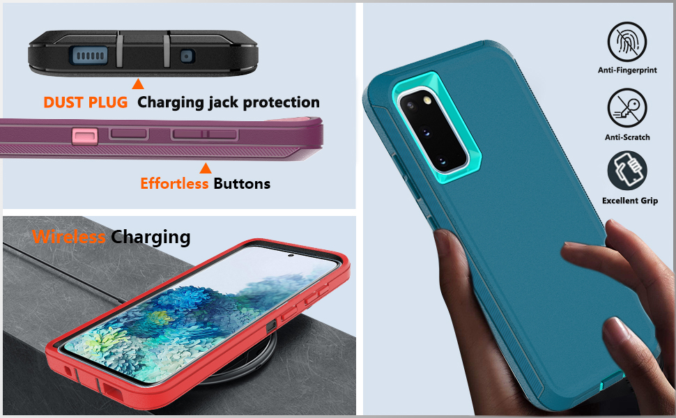 Amazon.com: HONG-AMY for Samsung Galaxy S20 Case (NOT FIT Galaxy S20 FE/Plus/Ultra), with Self ...