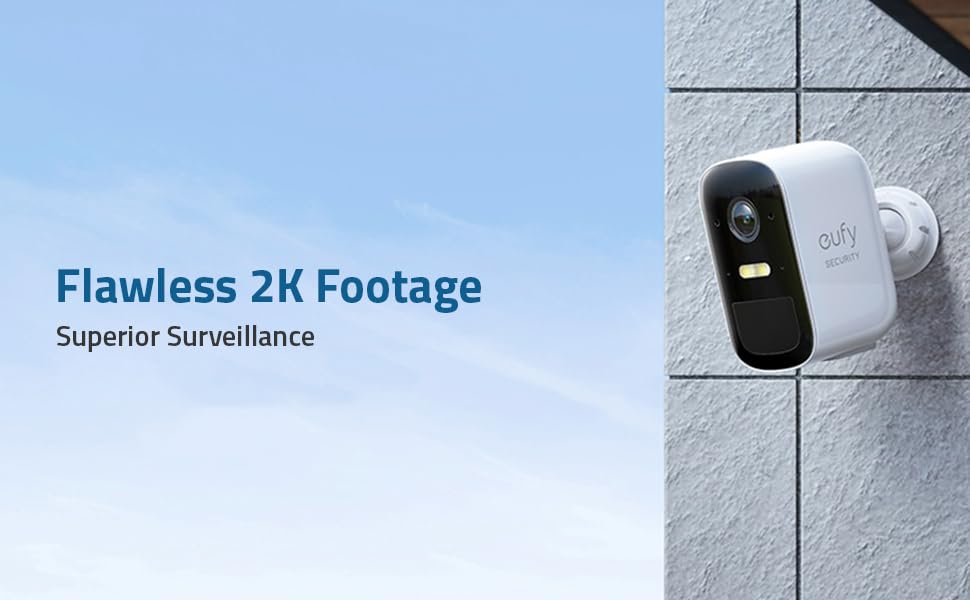 Eufy Security by Anker eufyCam 2C Pro Wireless Home Security System with 2K Resolution, 180-Day ...