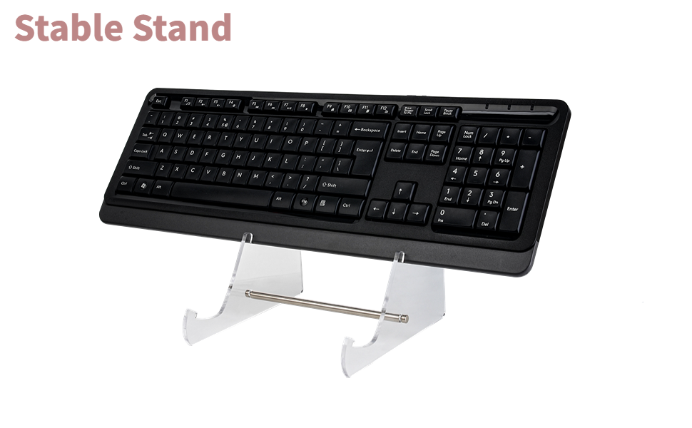 Amazon.com : Homaisson Acrylic Keyboard Stand, 2-Tier Mechanical ...