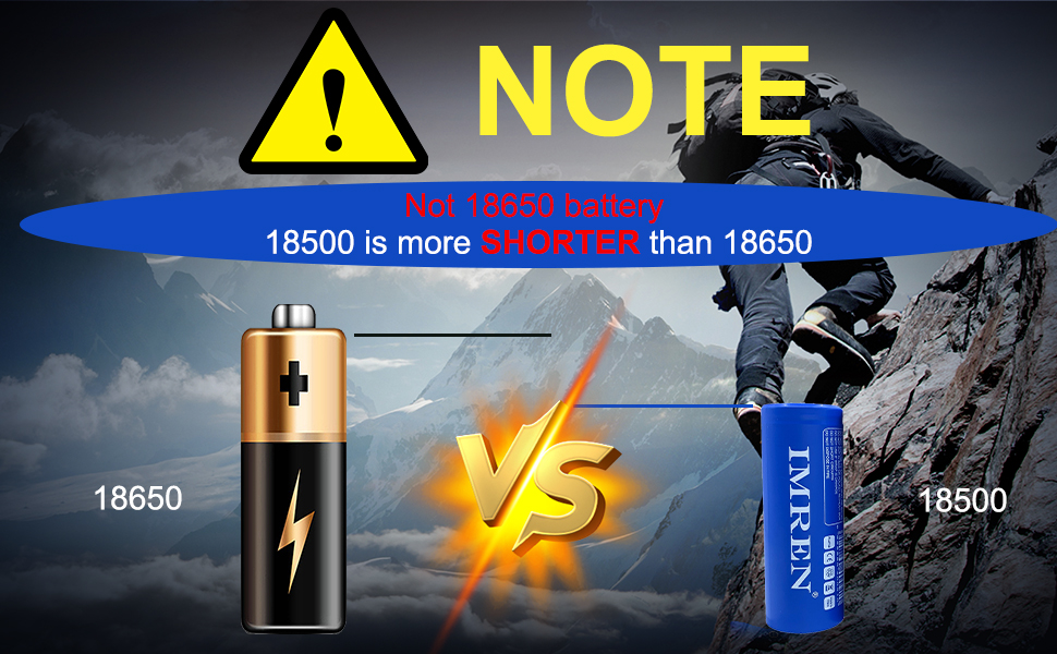 Amazon.com: IMREN 4PCS 18500 Batteries, 4PCS IMR 18500 3.7V 1200mAh Rechargeable Battery for ...