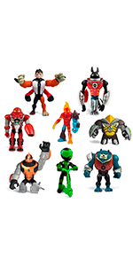 Amazon.com: Figures Based on Ben 10 Action Figures - Set of 10 Toys [Ben Tennyson, Armored Shock ...