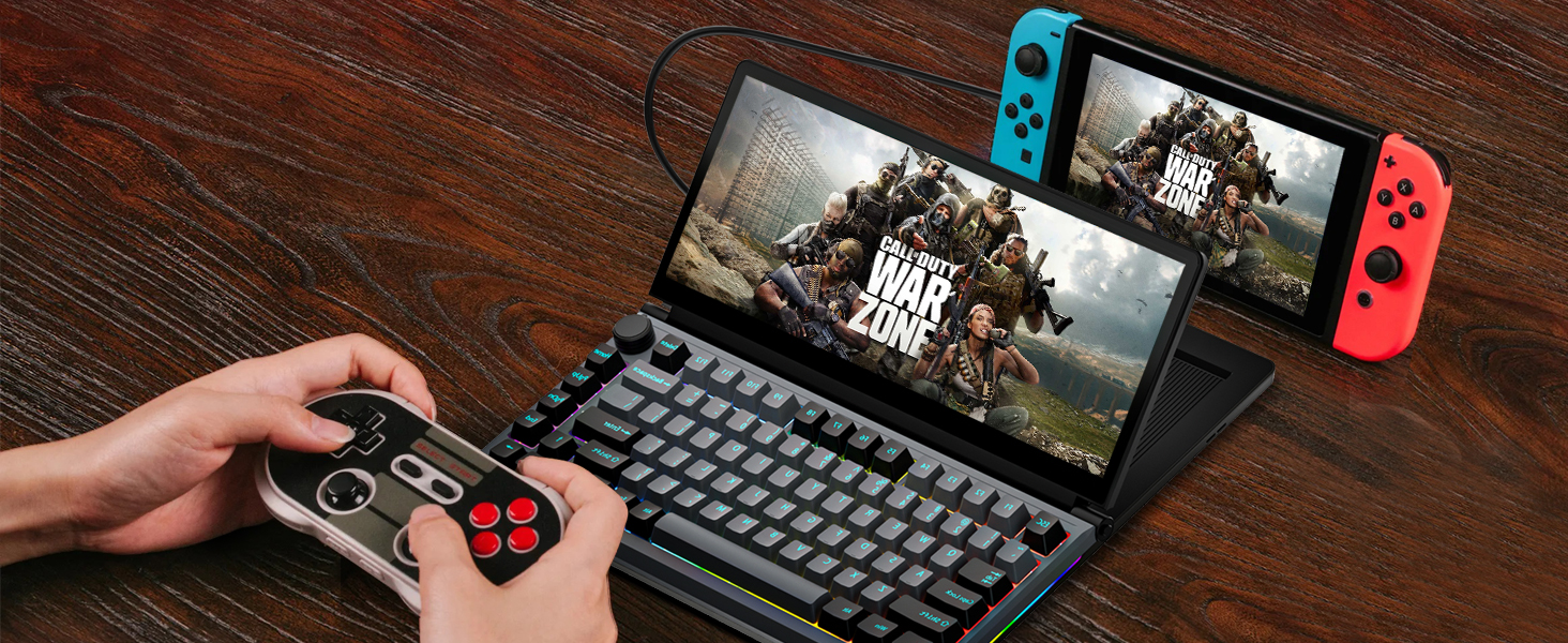 Amazon.com: AOKER Touch Screen Keyboard Monitor - Portable Foldable ...