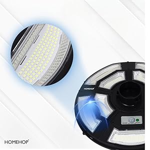 Homehop Polycarbonate 150W Solar Led Motion Sensor Street Light For Outdoor Home Garden ...