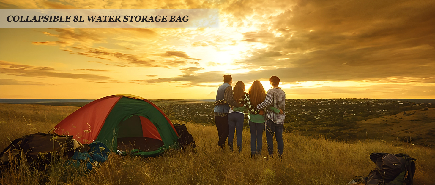 Amazon.com : MRBULLOCK Collapsible 8L Water Storage Bag, BPA-Free Portable Folding Water Jug ...