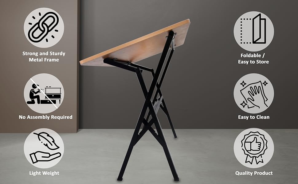 ALKOSIGN Multipurpose Foldable Office Table 2 x 3 ft – Multipurpose ...