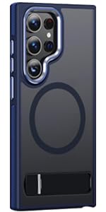 Amazon.com: MALEWOLF Magnetic for Samsung Galaxy S24 Fe Case with Stand, Fits for Magsafe, Anti ...