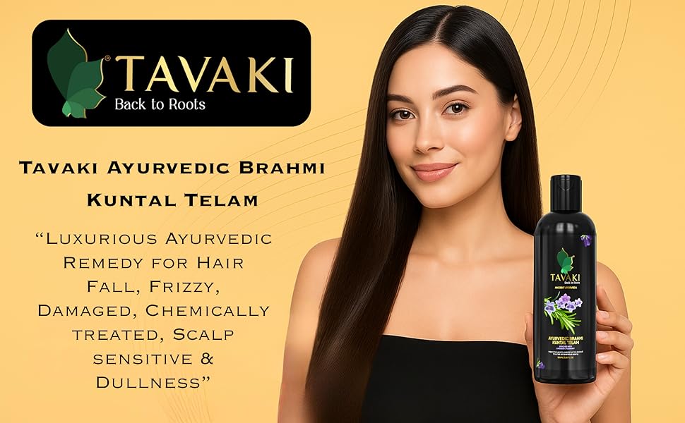Buy Tavaki Ayurvedic Brahmi Kuntal Telam Vitamin E – 100ml Hair Oil for Hair Growth – Enriched ...