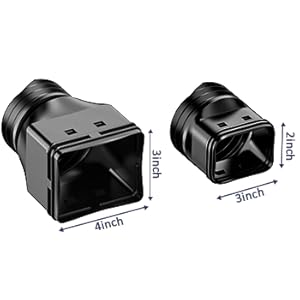 Fixmend 2 Packs Gutter Downspout Extensions Extra Long, Drain Downspout ...