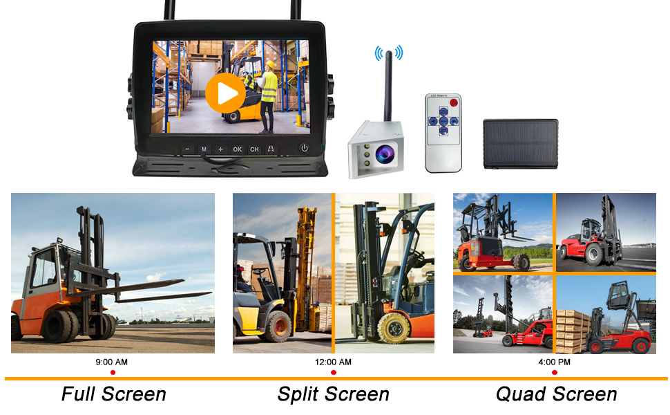 Amazon.com: Magnetic Forklift Wireless Backup Cameras with 7 inch ...