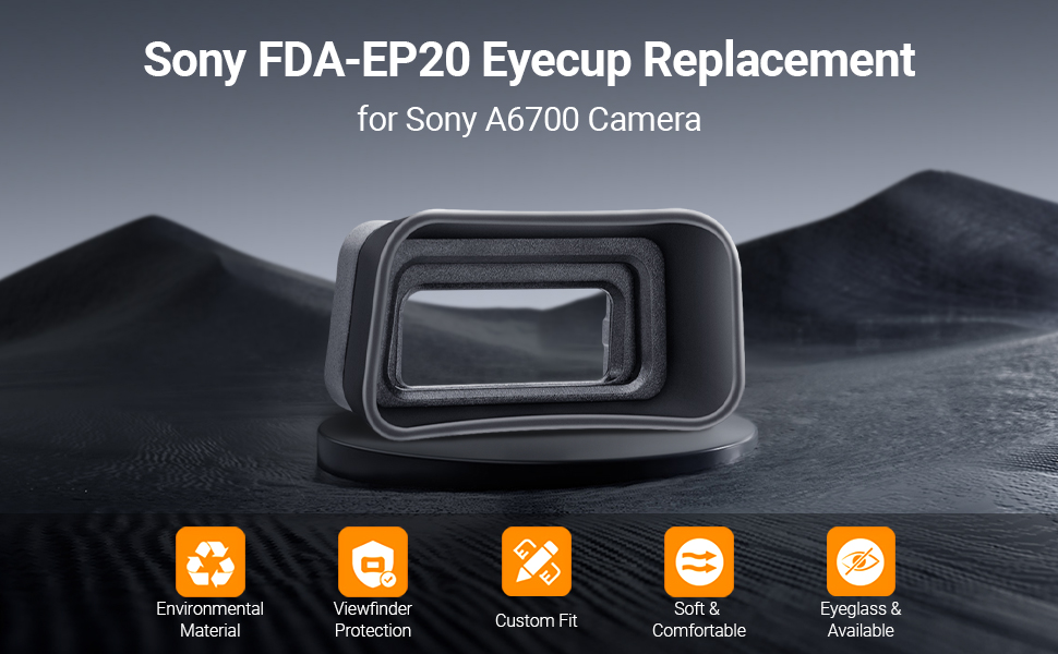 Amazon.com : A6700 Eyecup Eye Cup Eyepiece, FDA-EP20 Eyepiece, Upgraded Soft Silicone Eyecup ...