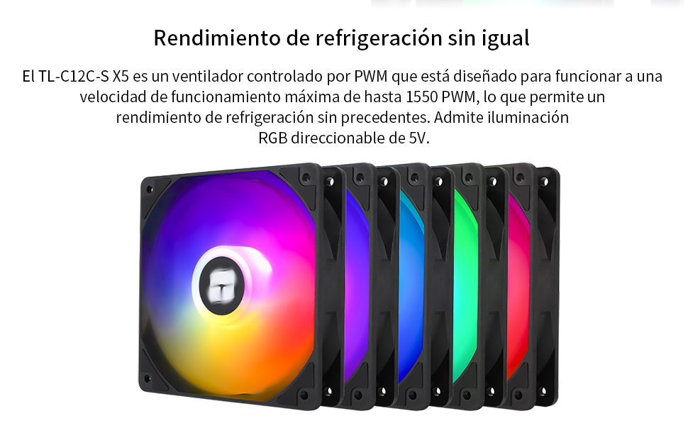 Thermalright TL-C12C-S X5 Ventilador de aire para CPU, ventilador silencioso de 120 mm, con ...