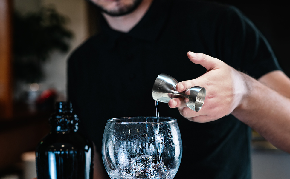 Amazon.com: Plat Star Cocktail Measuring Jigger, Shot Measure Double Jigger with Measurements ...