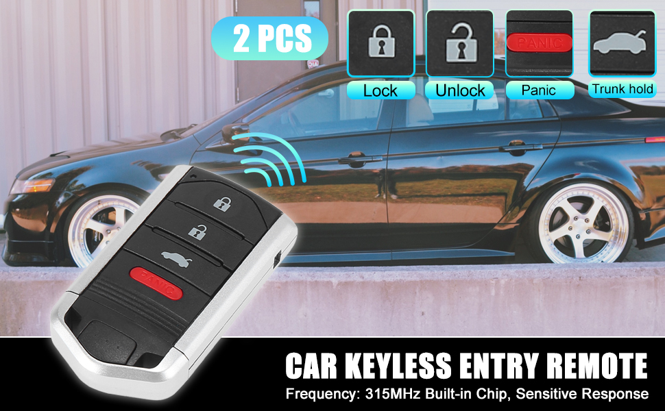 Amazon.com: X AUTOHAUX 2pcs 314MHz M3N5WY8145 Replacement Keyless Entry ...