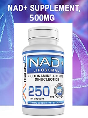 Amazon.com: MAAC10 Actual NAD+ 500mg Supplement – Experience Real Liposomal NAD+ (Nicotinamide ...