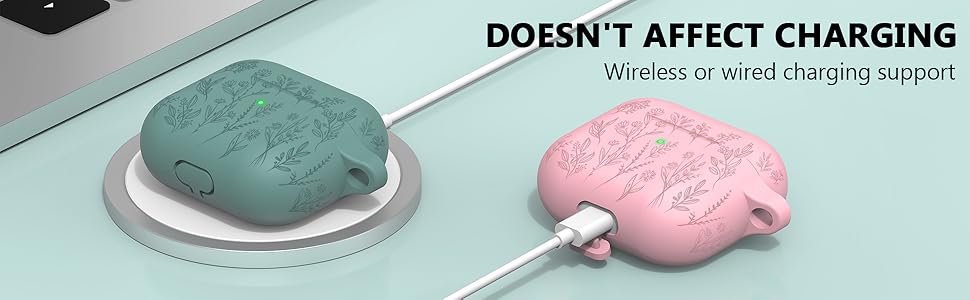 Amazon.com: Ekoonpft for Apple Airpod Case 3rd Generation Cover with Cleaner Kit, Flower ...