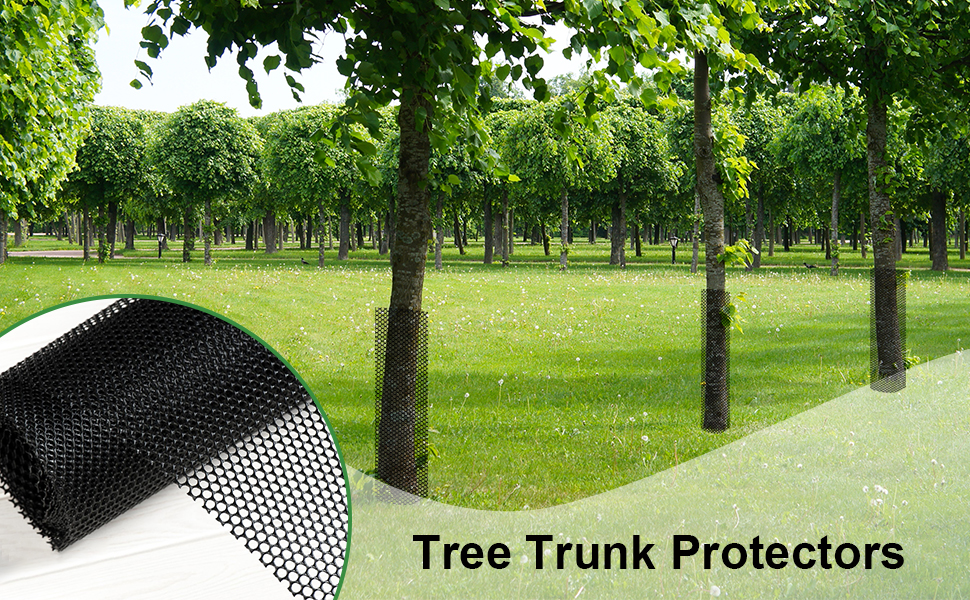Amazon.com : 19.6 FT Mesh Tree Trunk Guard Protector with 100 pcs ...