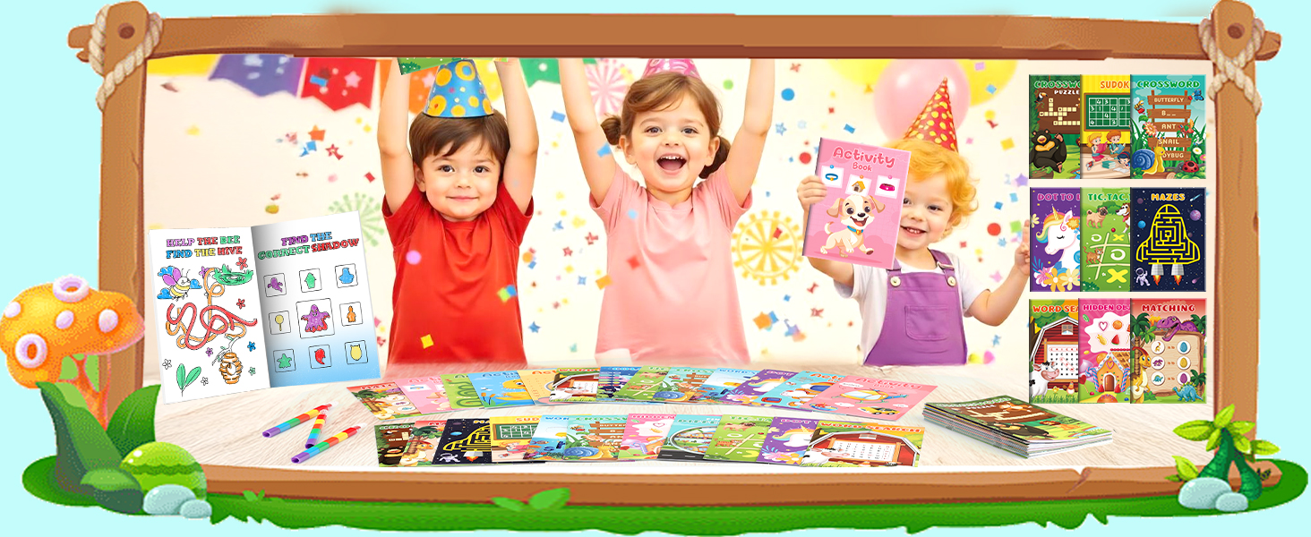 Amazon.com: BenLouis 72 pcs Mini Activity Books for Kids ages 4-8-12 ...