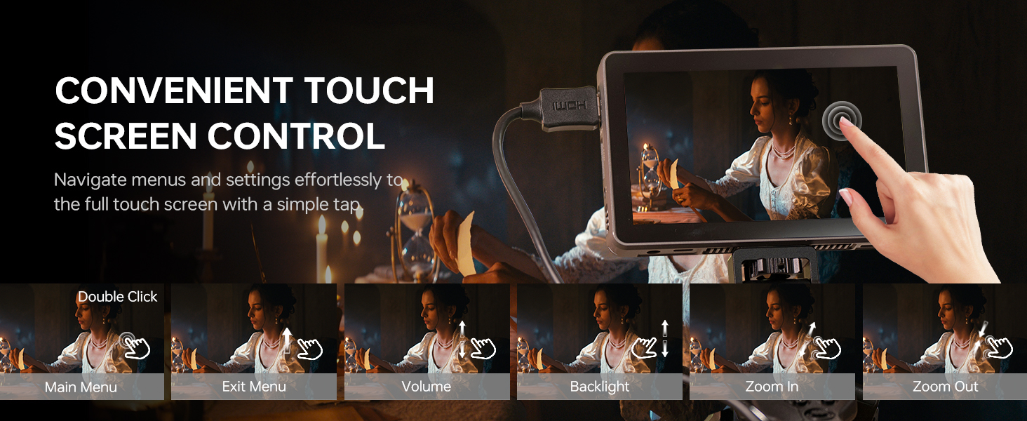 VILTROX SDI Kamera-Feldmonitor DC-X3, 2000 Nits superheller tageslichttauglicher Kameramonitor ...