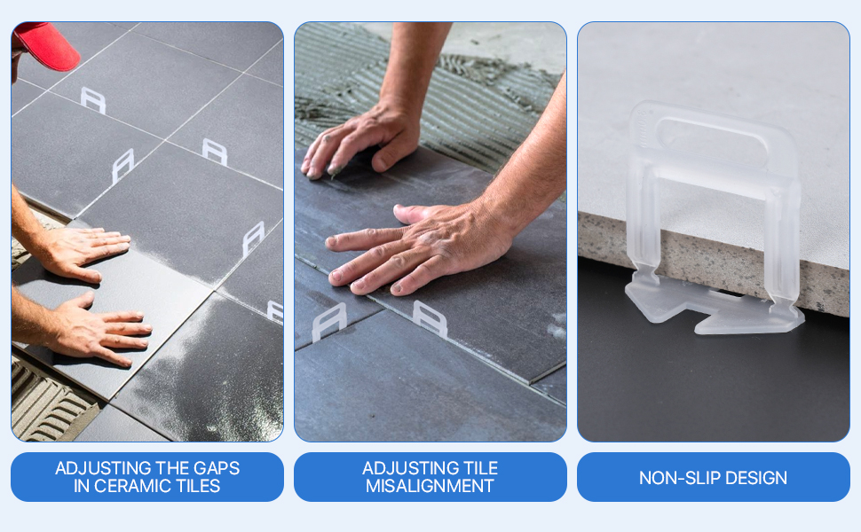 4500 Pcs Tile Leveling System Clips 1 8 3 0mm For Ceramic Tile And Stone Installation Diy