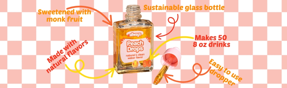 Amazon.com: Allways Drops Natural Mango Water Enhancer | Sugar-Free, Zero Calories, Monk Fruit ...