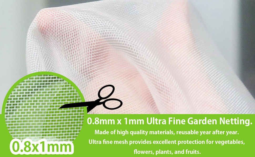Garden Insect Netting Ultra Fine Mesh Vegetable Protection, Garden Netting Plant Cover Fruit ...