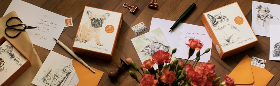 Amazon.com: Laurence King For the Love of Cats: 20 Individual Notecards ...