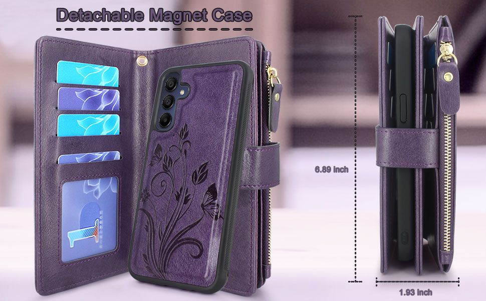 Amazon.com: Lacass Case Wallet for Samsung Galaxy A15 5G, [12 Card Slots] ID Credit Cash Holder ...