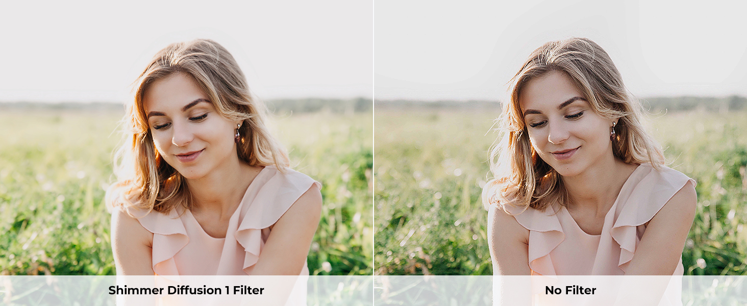 K&F CONCEPT 67mm Shimmer Diffusion 1 Filter Glimmer Effect Multi Coating Optiacl Glass Lens ...