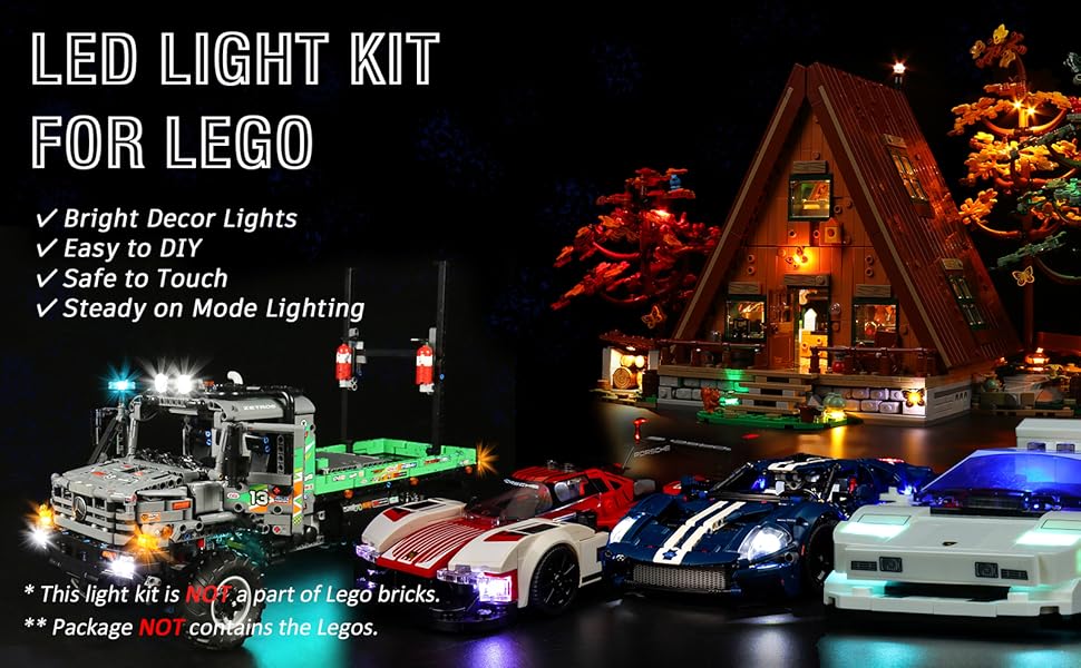Amazon.com: JANWAALY LED Lighting Kit Compatible with Lego Ariel's Treasure Chest 43229 Building ...