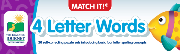 Amazon.com: The Learning Journey: Match It! - 4 Letter Words - 20 Piece Self-Correcting Spelling ...