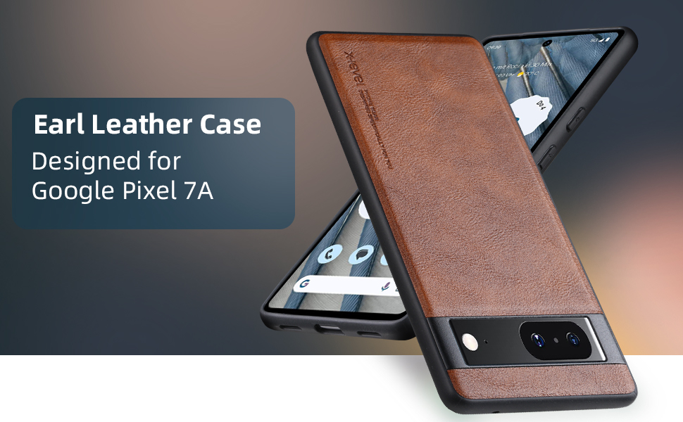 X-level Google Pixel 7A Case, PU Leather Soft Bumper Shockproof Protective Cases Thin Slim Phone ...