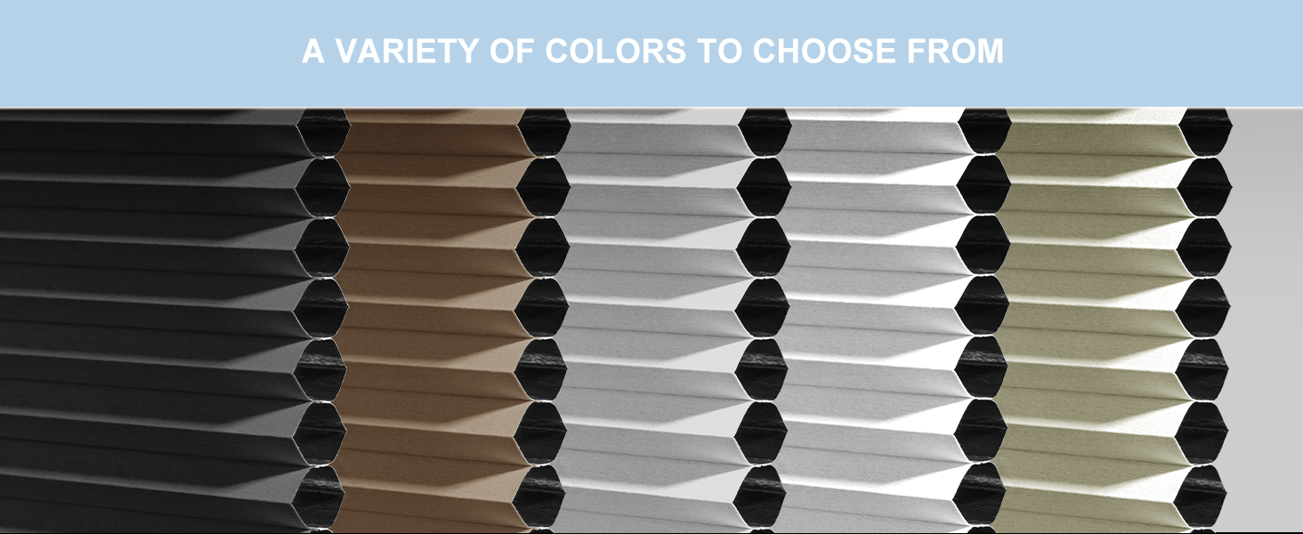 Amazon.com: Boolegon No Drill Blinds for Windows Blackout Cellular ...