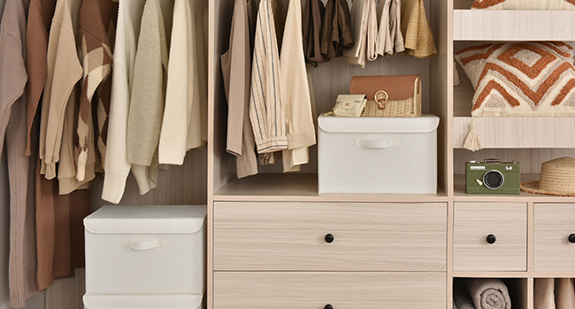 Amazon.com - GRANNY SAYS Storage Bins with Lids, Fabric Storage Boxes ...