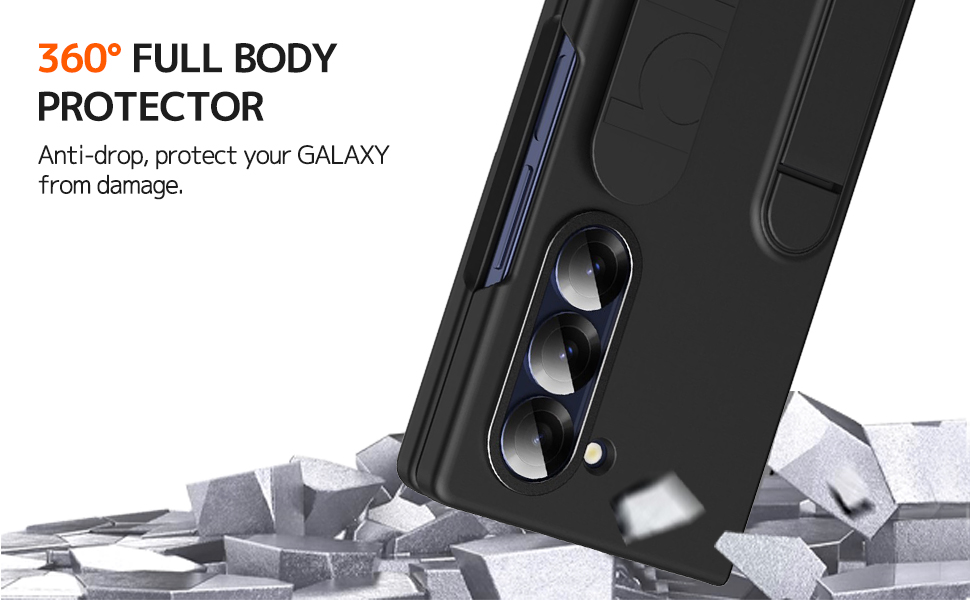 Amazon.com: NINKI Samsung Galaxy Z Fold 5 Case With Hand Strap, Shockproof Grip, Wristband ...